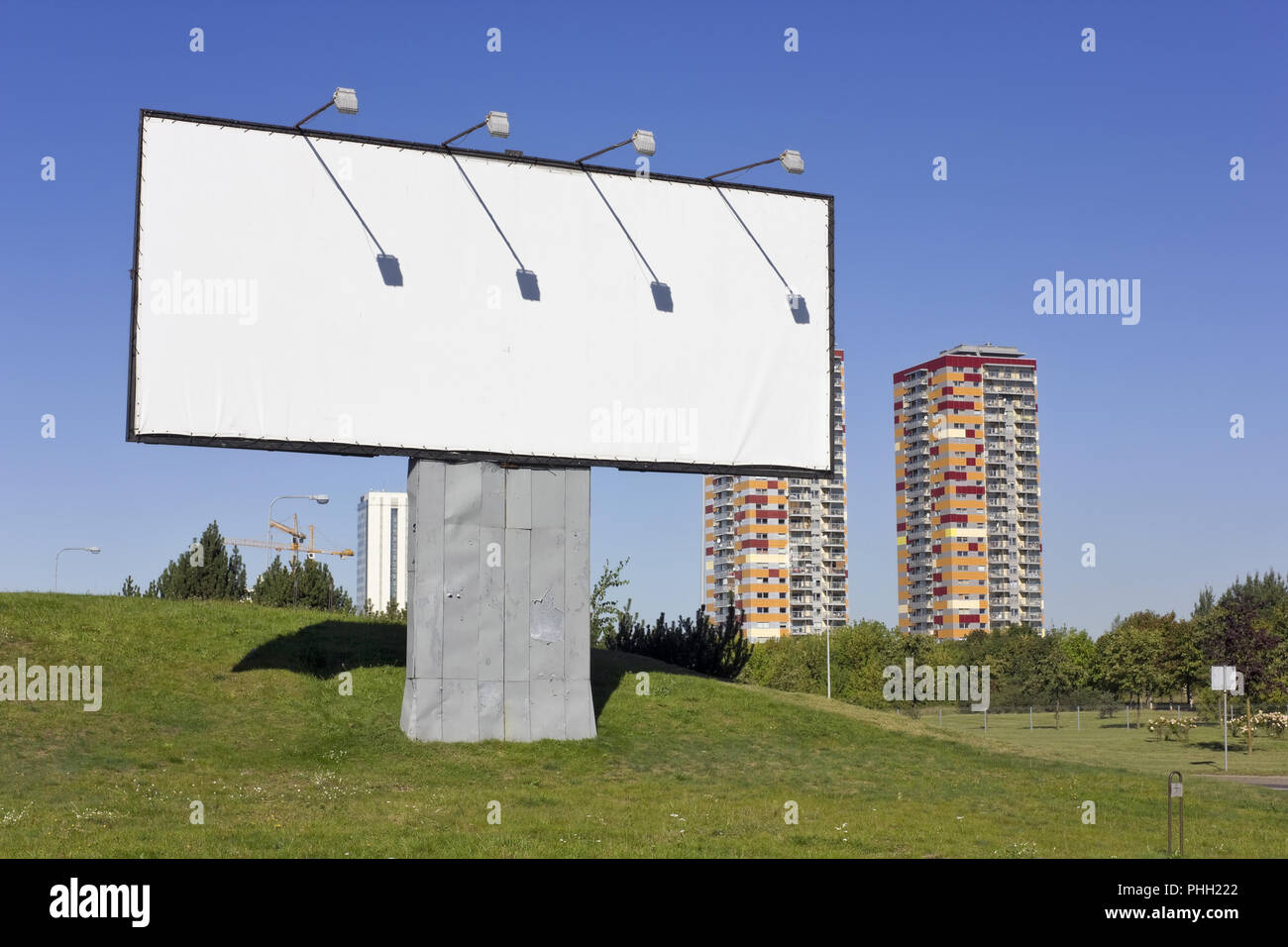 The big metal billboard Stock Photo - Alamy
