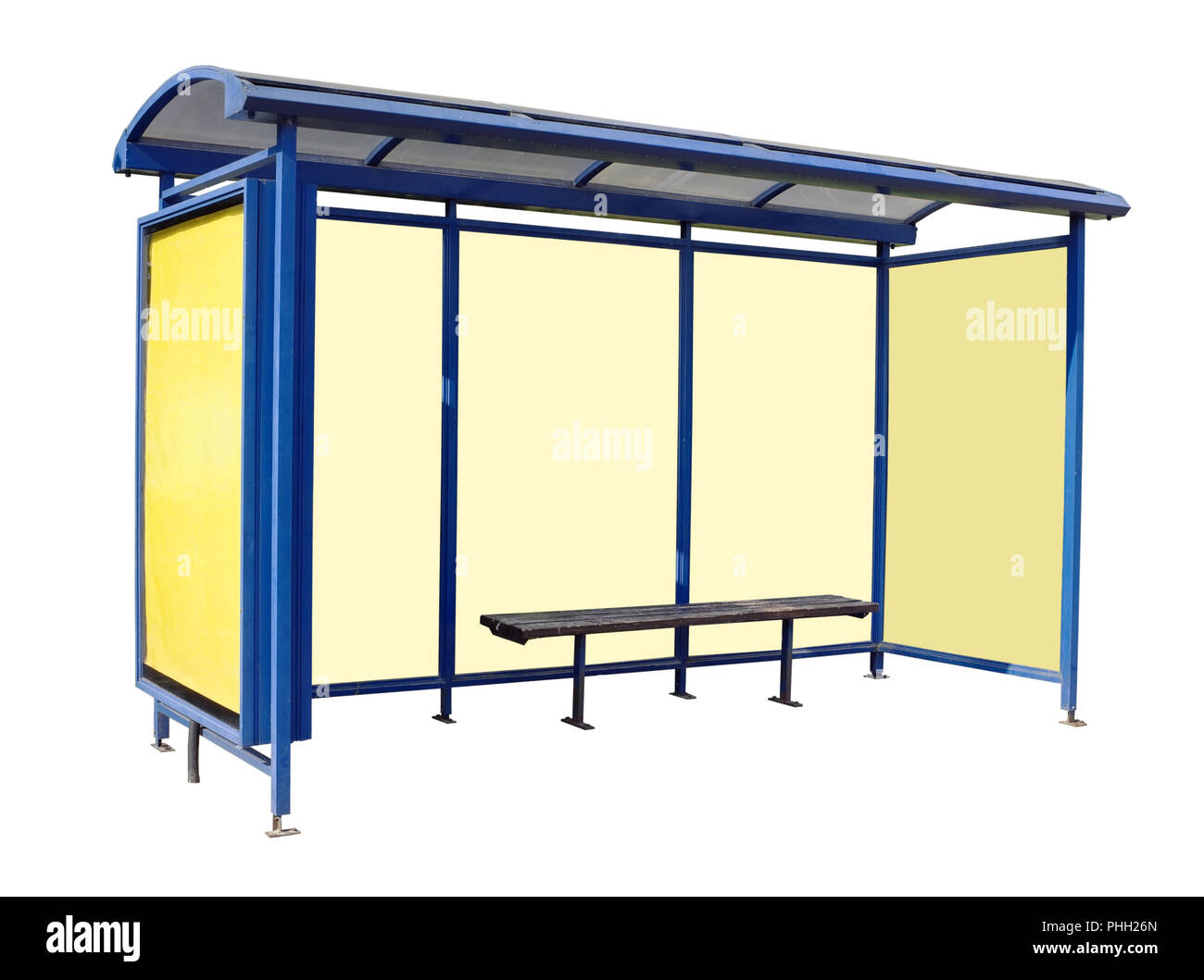 Empty bus-stop isolated Stock Photo - Alamy Empty bus-stop isolated Stock Photo - Alamy