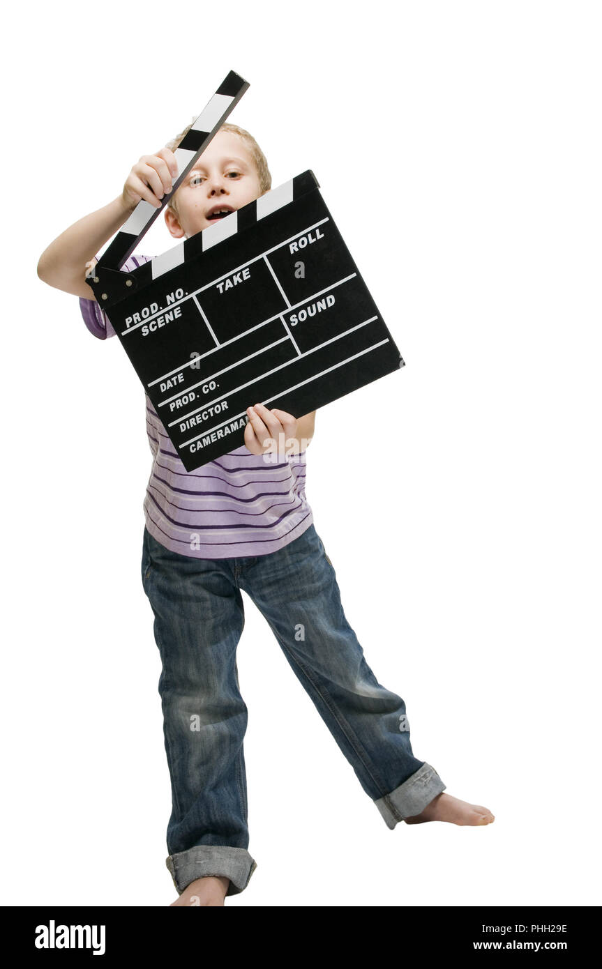 Boy action sign Cut Out Stock Images & Pictures - Alamy