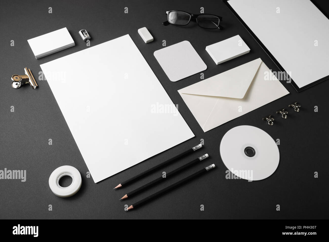 Blank corporate identity Stock Photo - Alamy