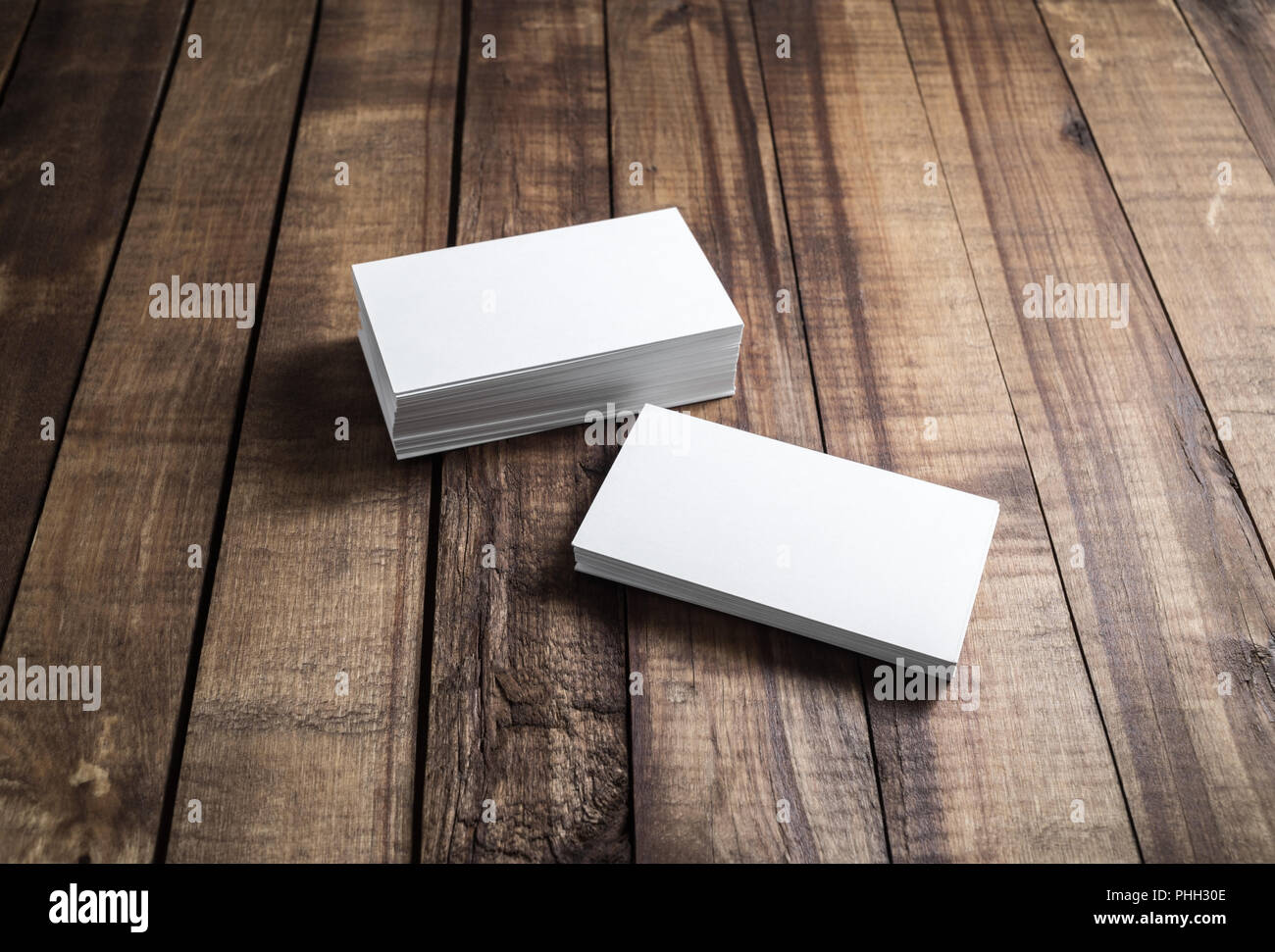 Paper business cards Stock Photo - Alamy