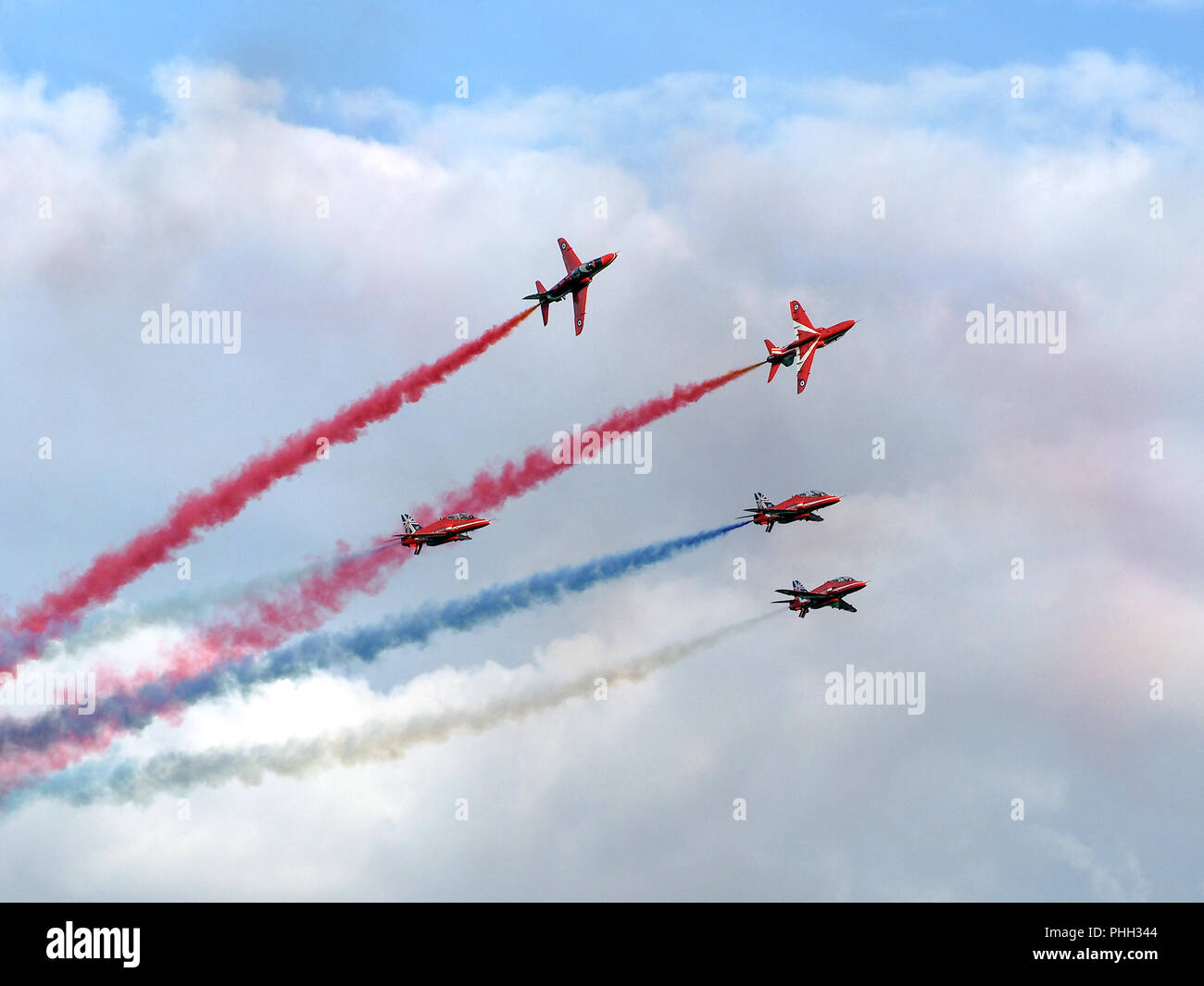 Red Arrows Display Stock Photo - Alamy