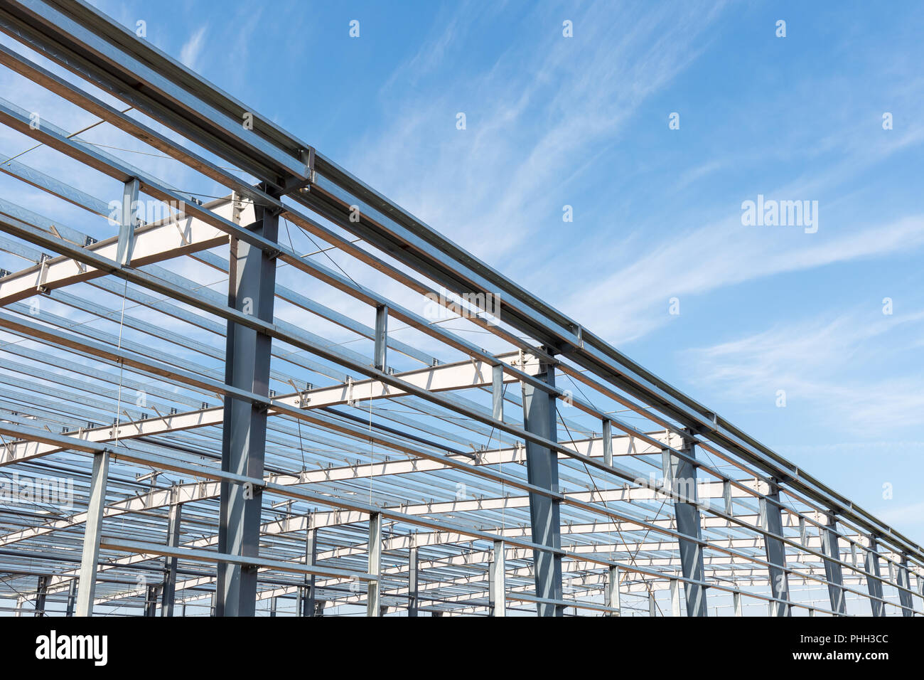 steel structure workshop background Stock Photo - Alamy
