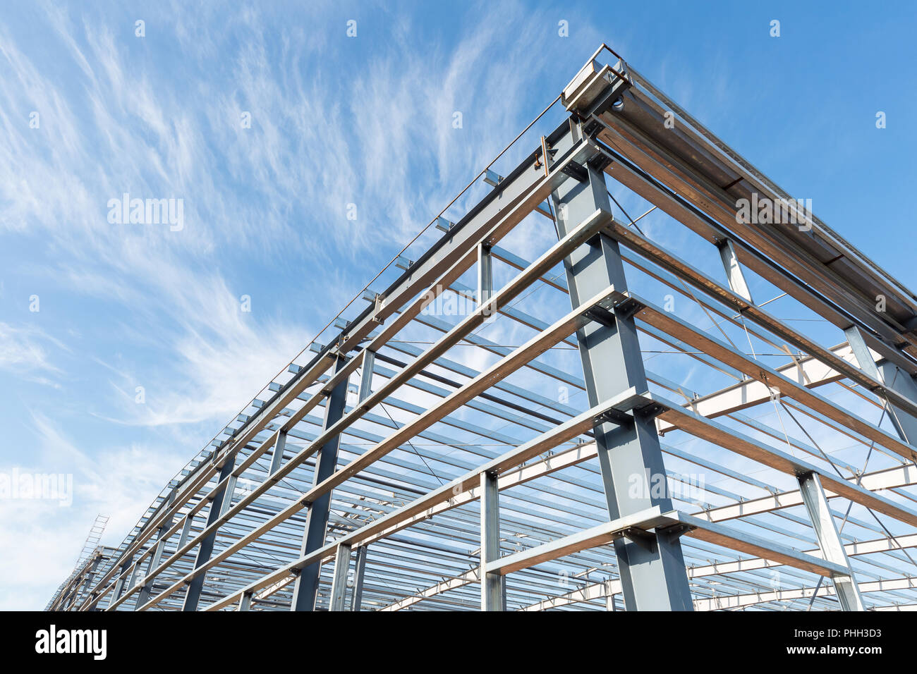 steel frame workshop is under construction Stock Photo - Alamy