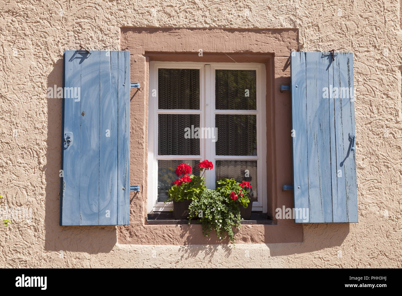 Window with flowers Stock Photo - Alamy