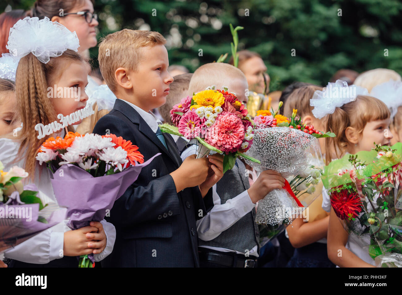 September first-the day of knowledge in Russia Stock Photo - Alamy