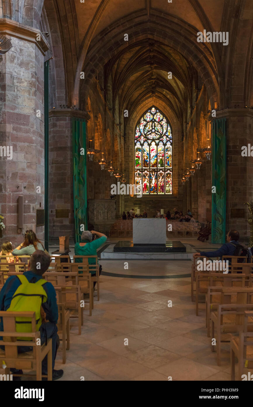 St. Giles cathedral interior, Edinburgh, Scotland, UK Stock Photo - Alamy