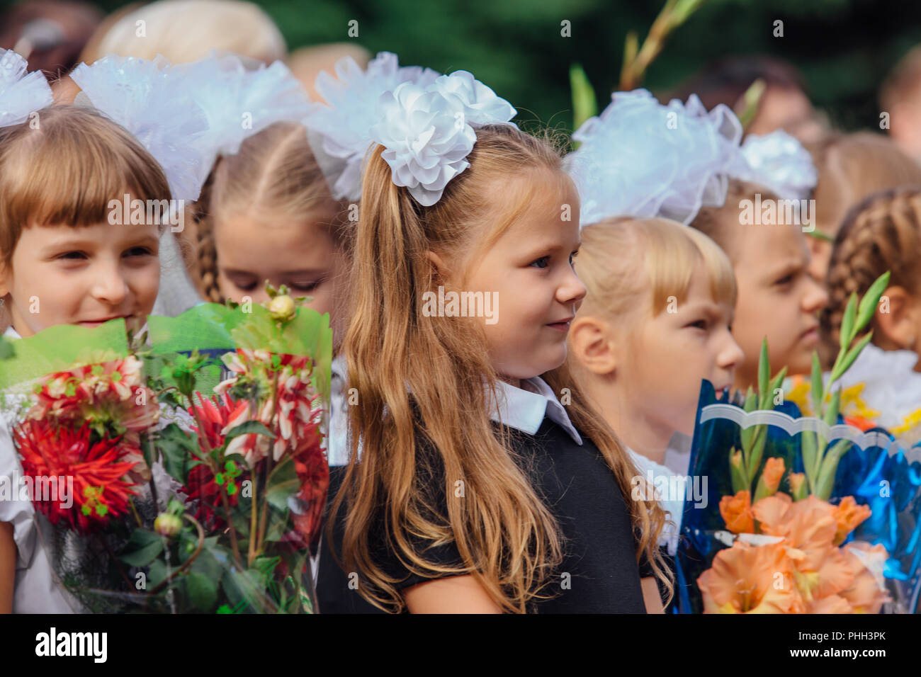 September first-the day of knowledge in Russia Stock Photo - Alamy