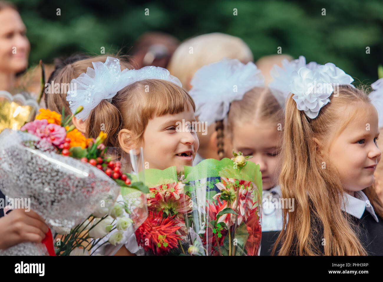 September first-the day of knowledge in Russia Stock Photo - Alamy