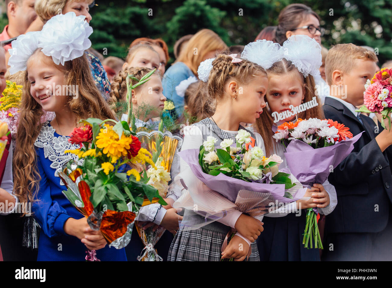 September first-the day of knowledge in Russia Stock Photo - Alamy
