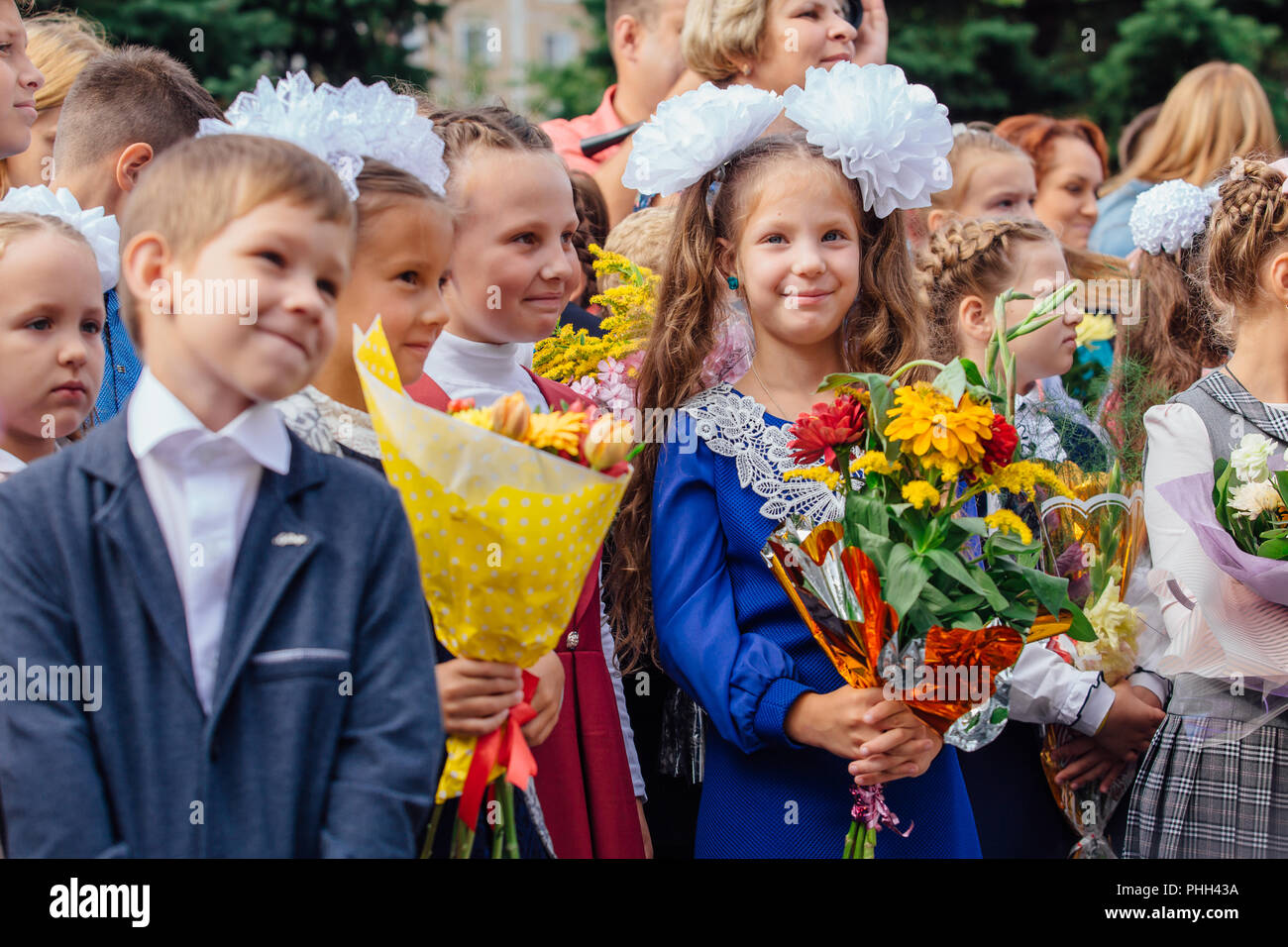 September first-the day of knowledge in Russia Stock Photo - Alamy