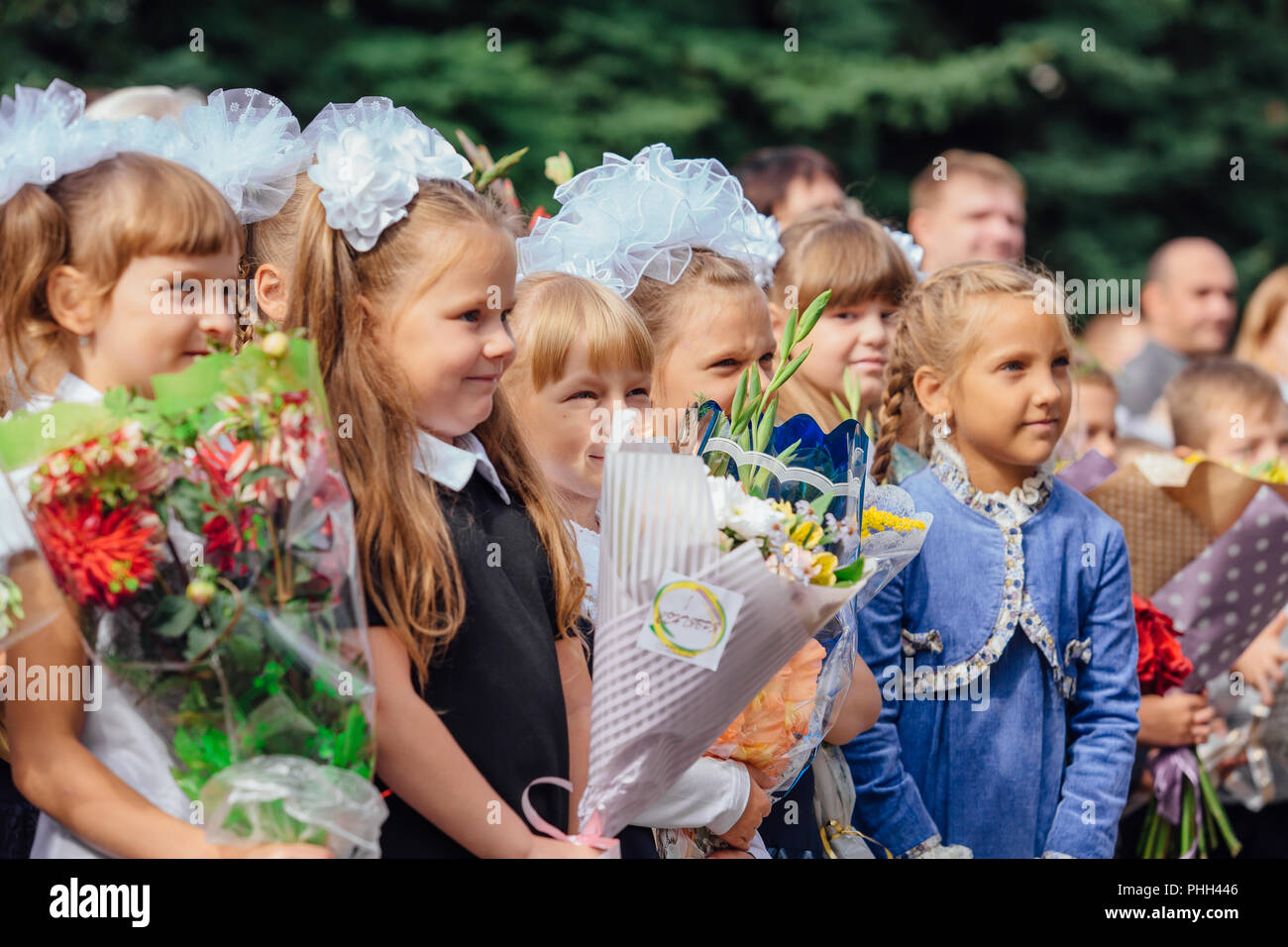September first-the day of knowledge in Russia Stock Photo - Alamy