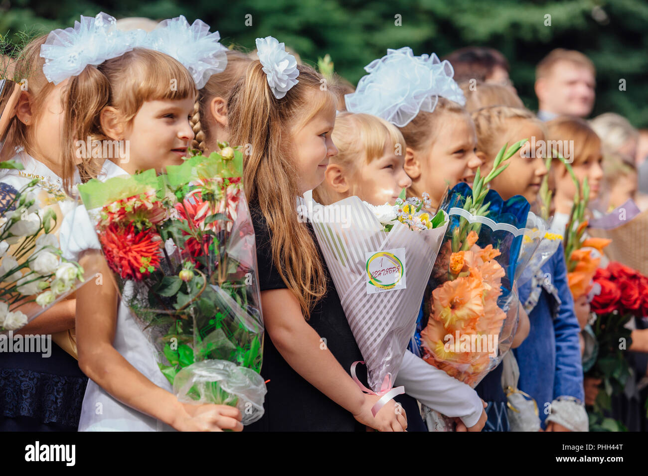 September first-the day of knowledge in Russia Stock Photo - Alamy