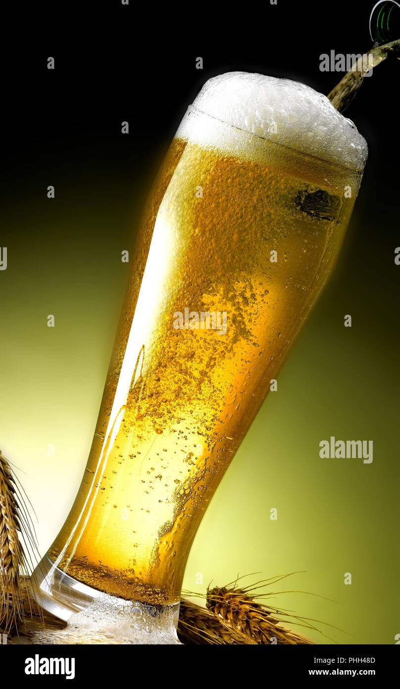 mug of frothy beer Stock Photo - Alamy