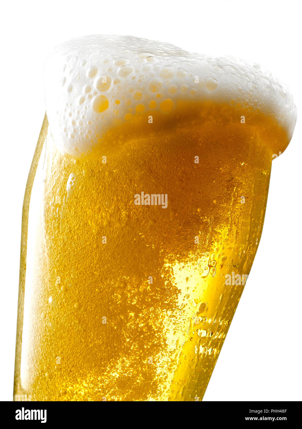 mug of foamy beer on isolated background Stock Photo - Alamy