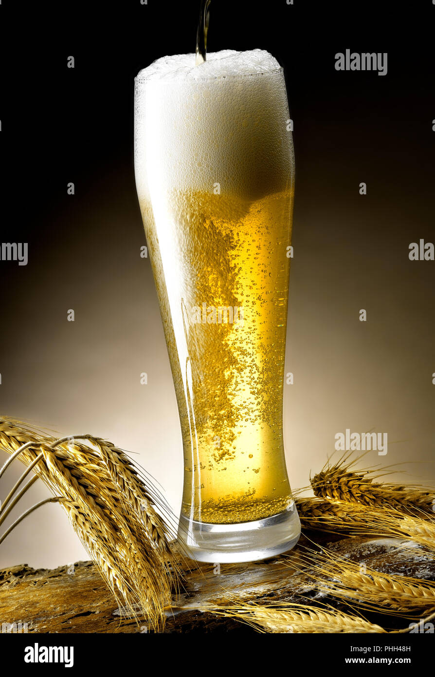 mug of frothy beer Stock Photo - Alamy