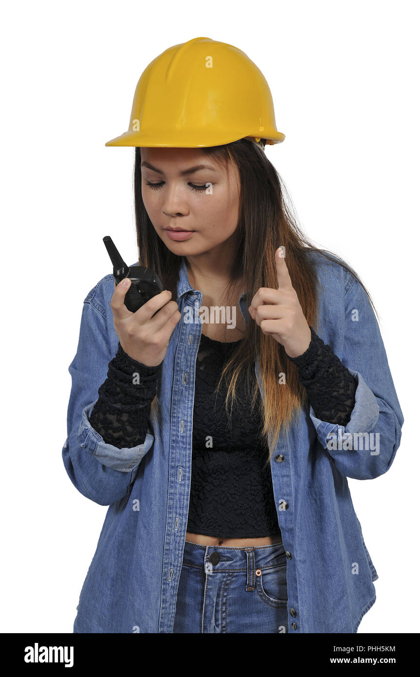 Female Construction Worker Stock Photo - Alamy