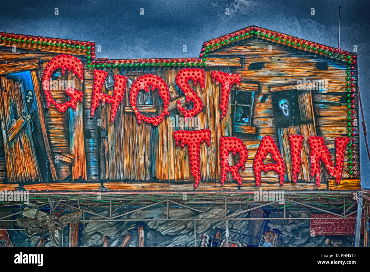 Ghost train ride hi-res stock photography and images - Alamy
