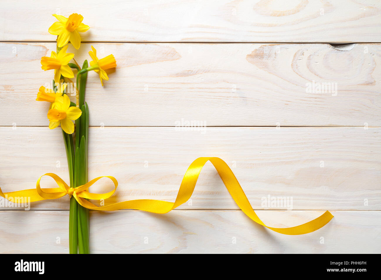 Spring, Easter Background with Daffodil Flowers Stock Photo - Alamy