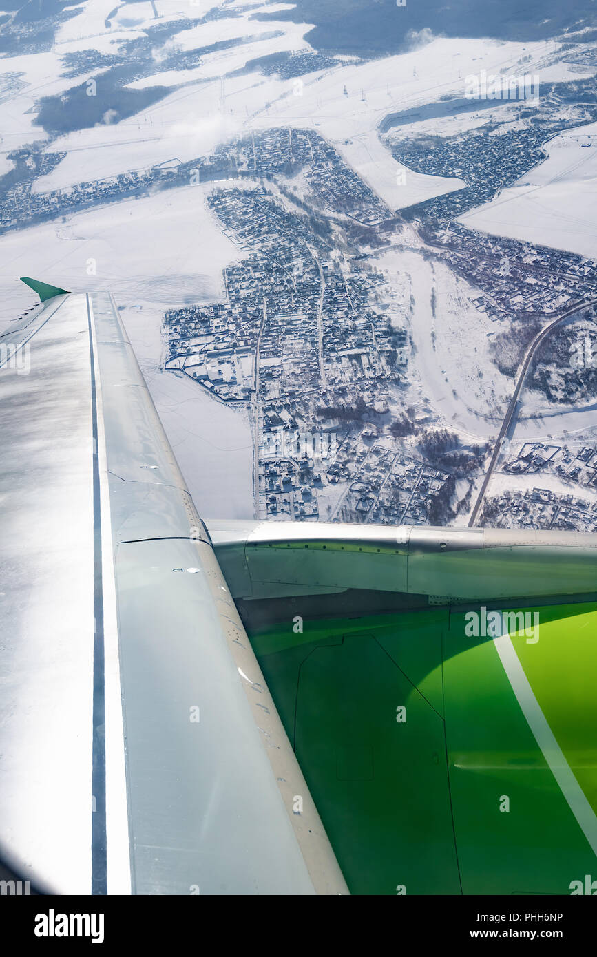 Airplane aerial view overview hi-res stock photography and images - Alamy