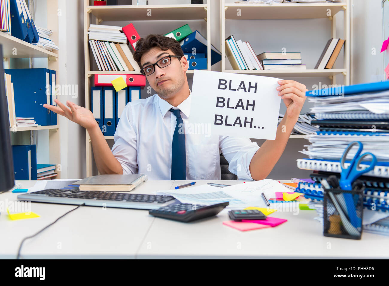 Busy frustrated businessman angry in the office Stock Photo - Alamy