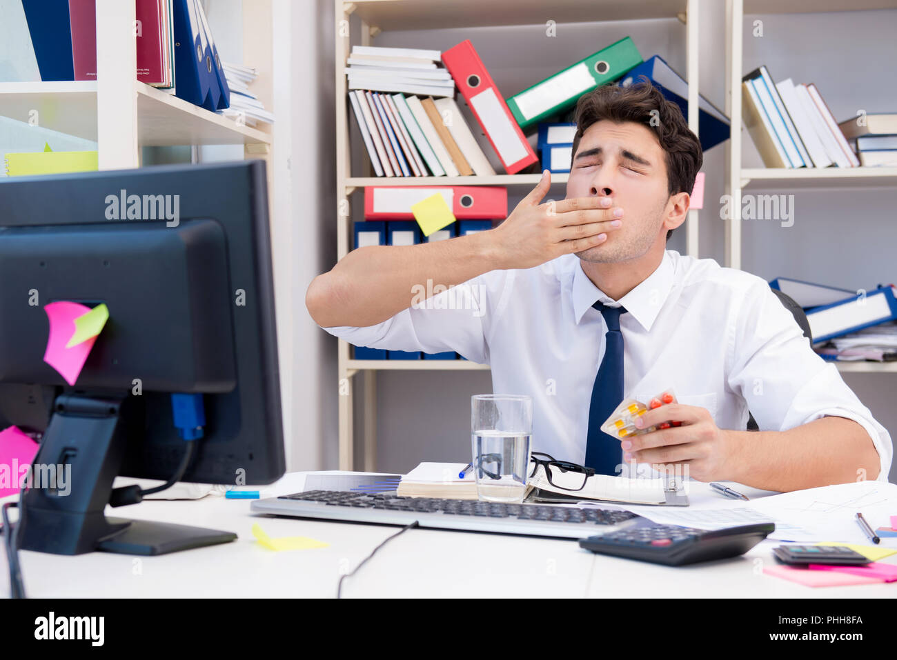 Busy frustrated businessman angry in the office Stock Photo - Alamy