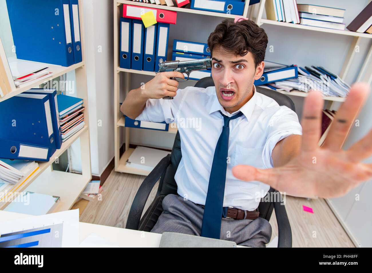 Busy frustrated businessman angry in the office Stock Photo - Alamy
