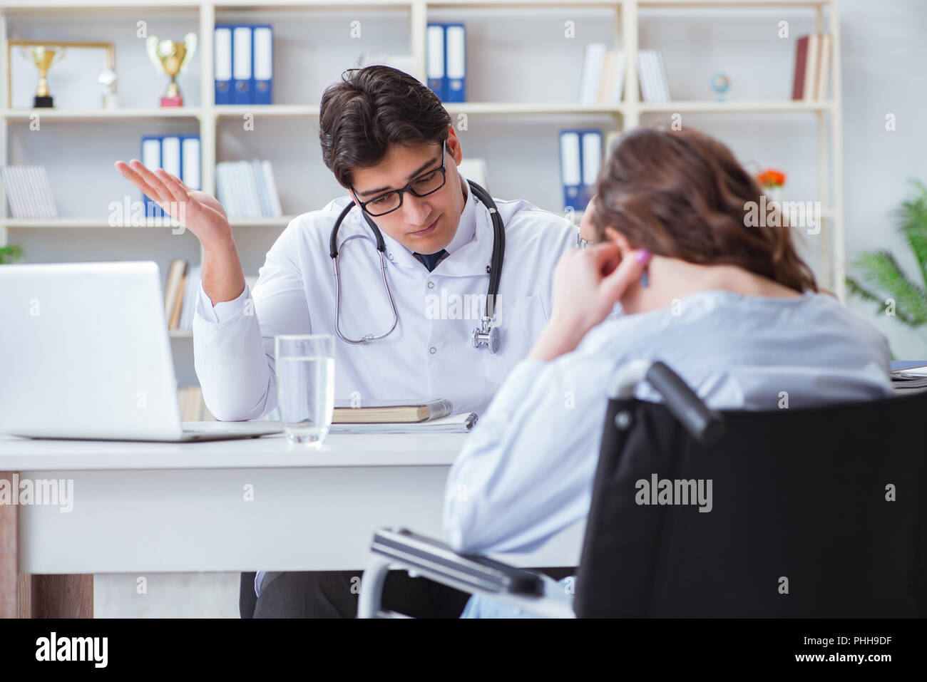 Woman doctor sharing test results hi-res stock photography and images ...