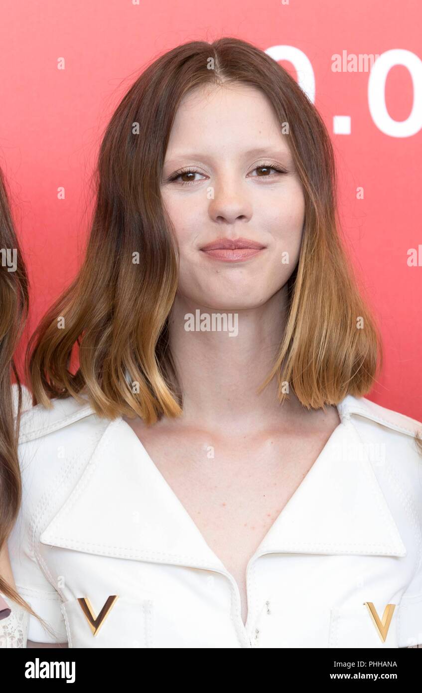 Mia Goth poses at the photo call of 'Suspiria' during the 75nd Venice ...