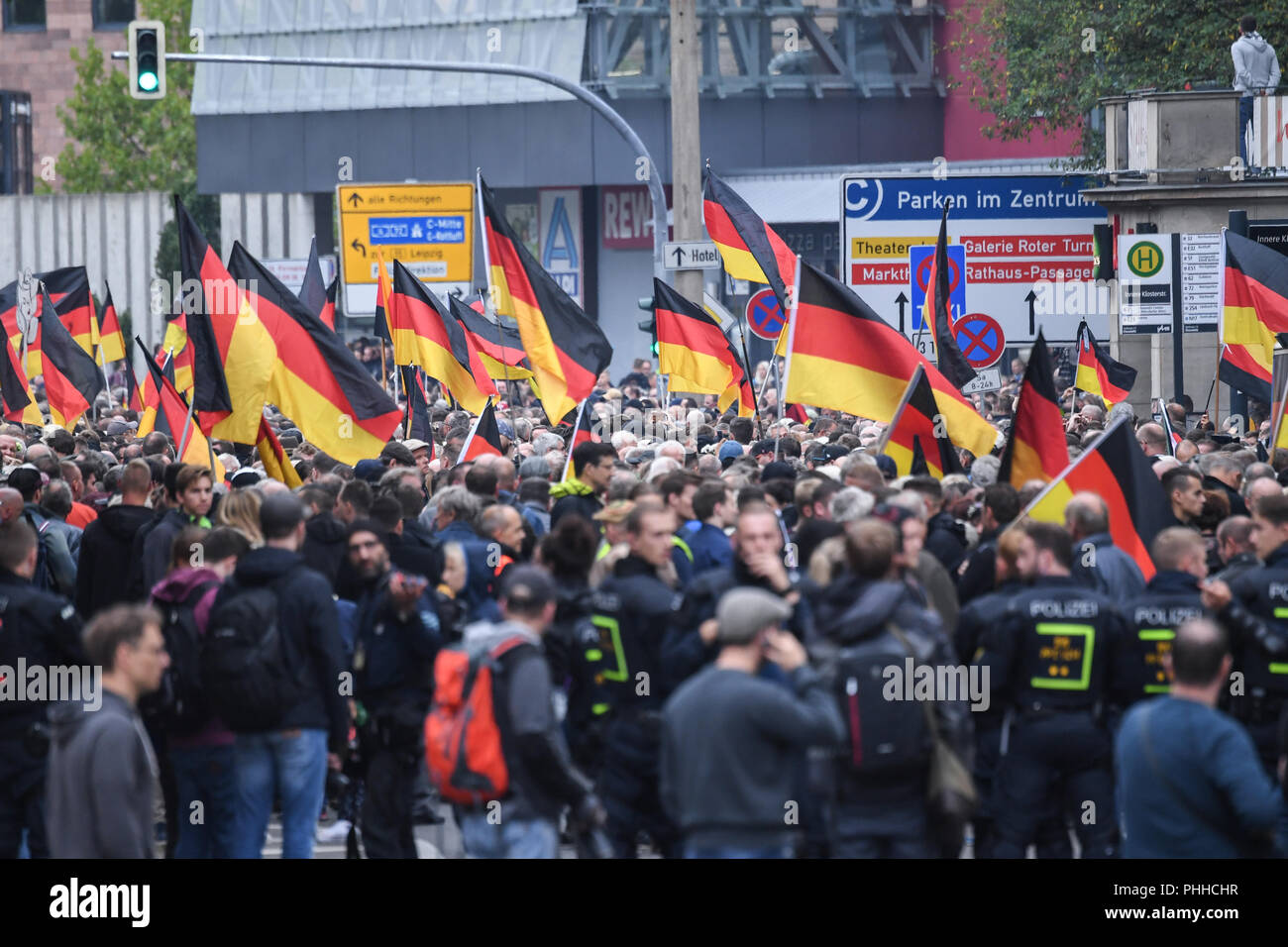 Chemnitz afd march hi-res stock photography and images - Alamy