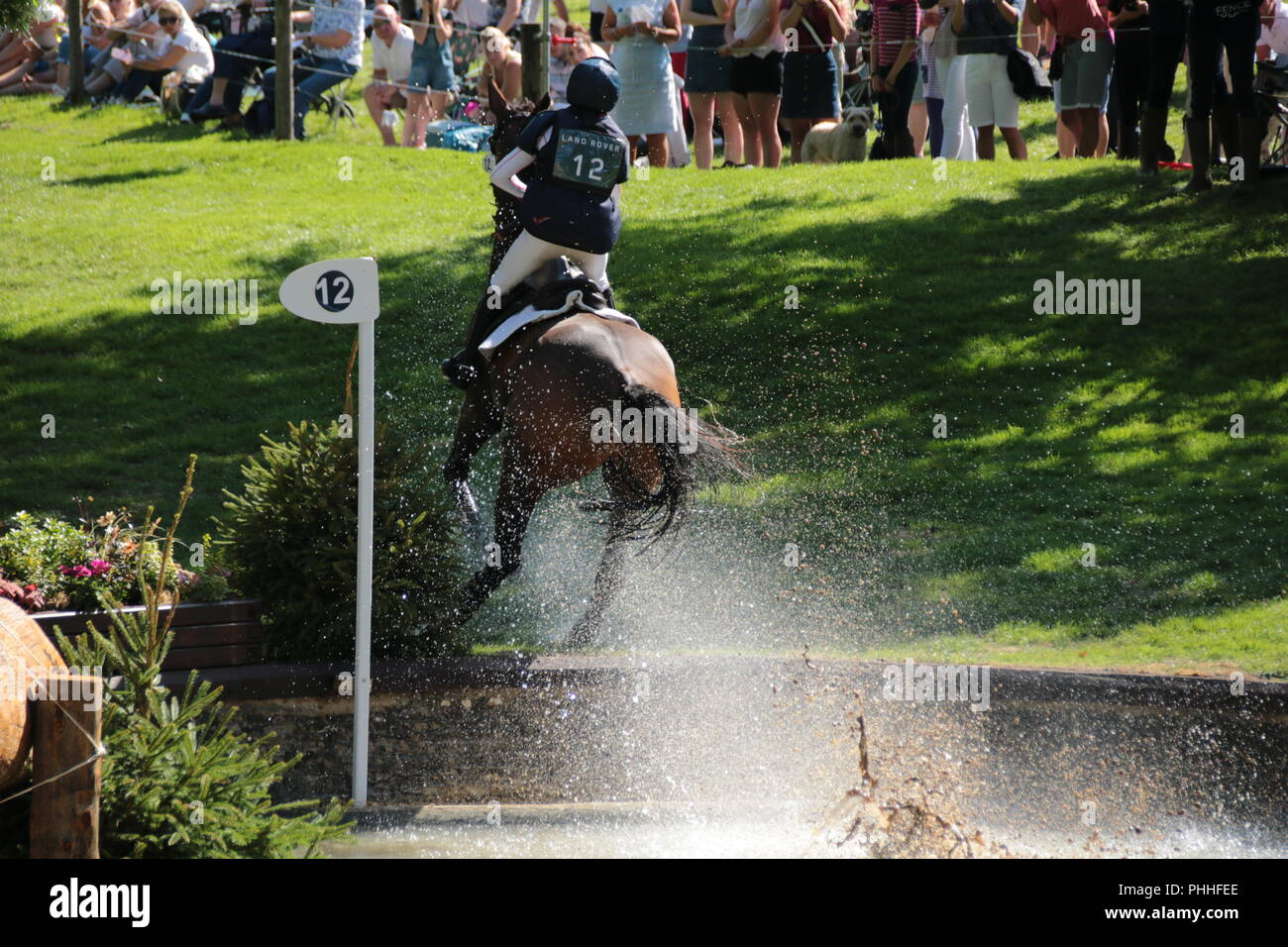 Burghley Horse Trials cross country Stock Photo - Alamy