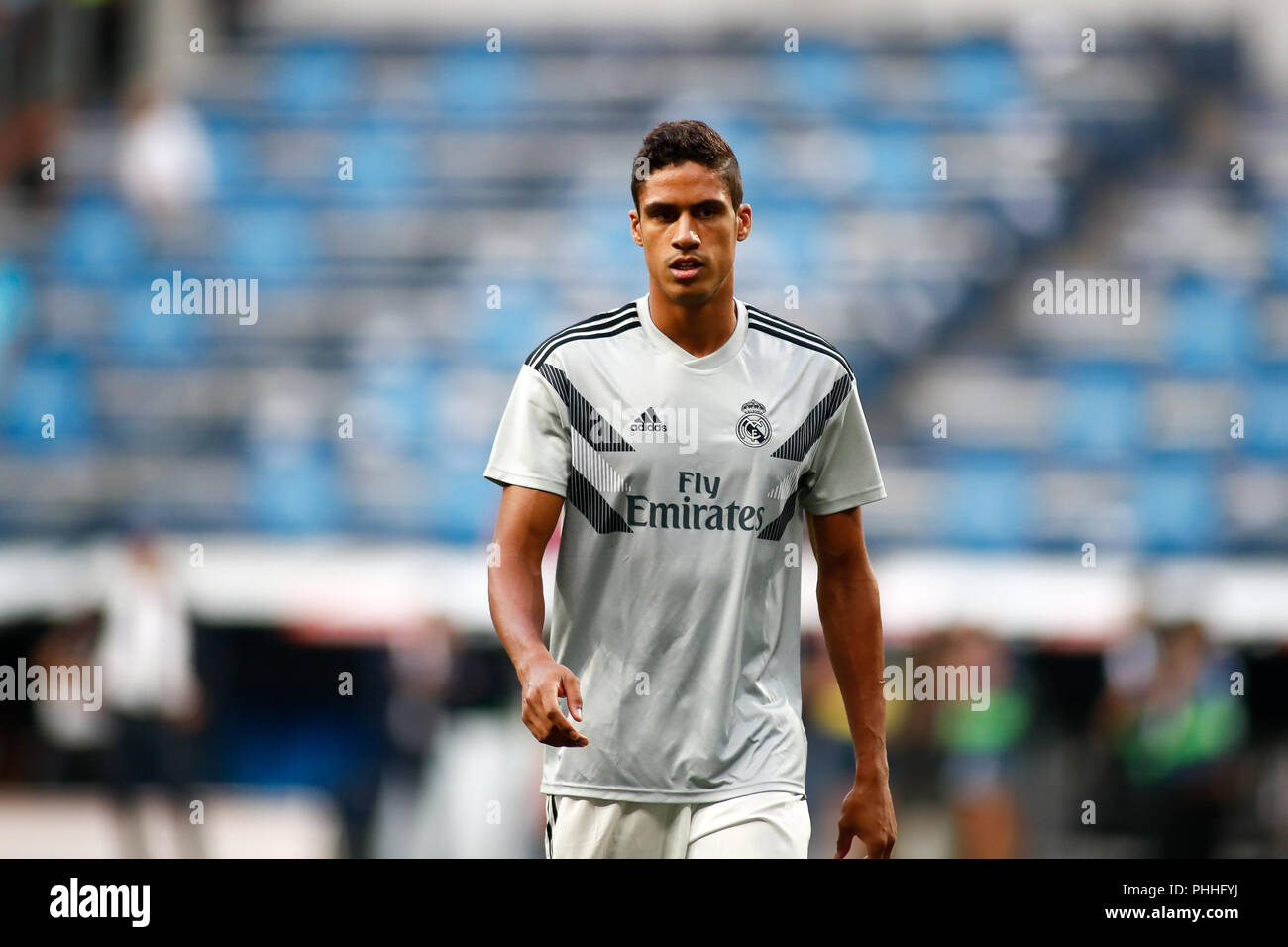 Raphael Varane of Real Madrid during the spanish league, La Liga ...