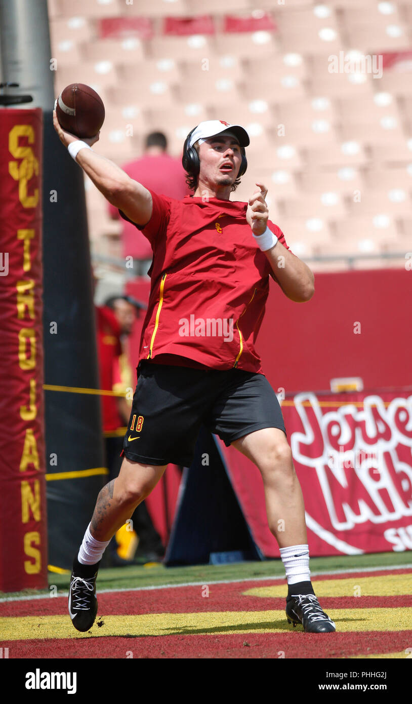 September 01, 2018 USC Trojans quarterback JT Daniels #18 in action ...
