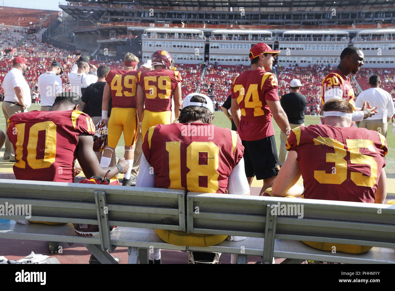 September 01, 2018 USC Trojans quarterback J.T. Daniels #18 in action ...