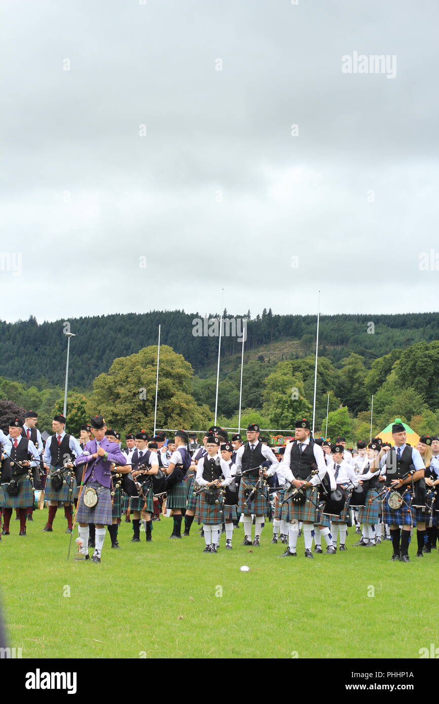 Highland Games, March Past & Prizegiving. 1st September 2018, Hay Lodge ...