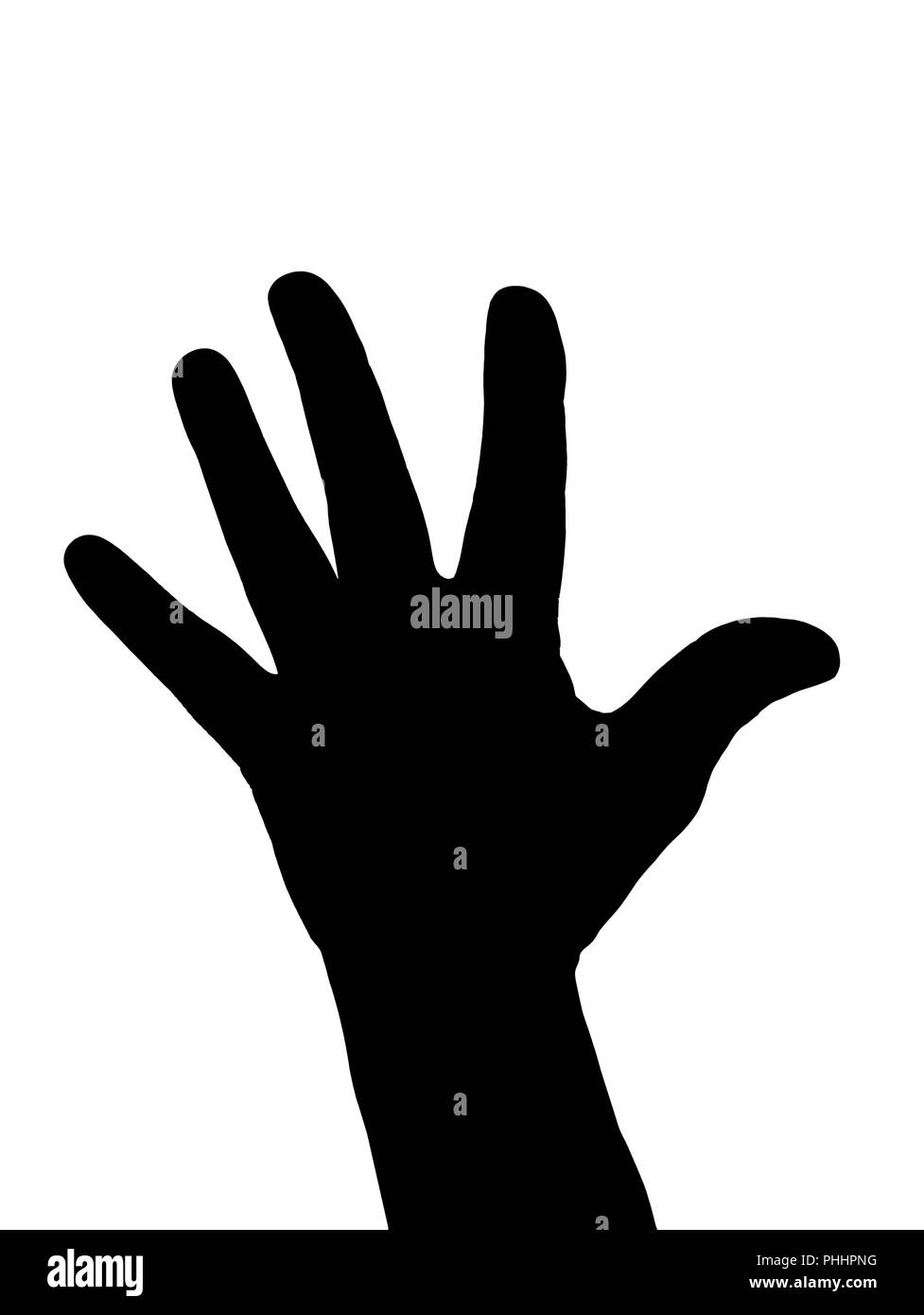 Counting hand - five Stock Photo - Alamy
