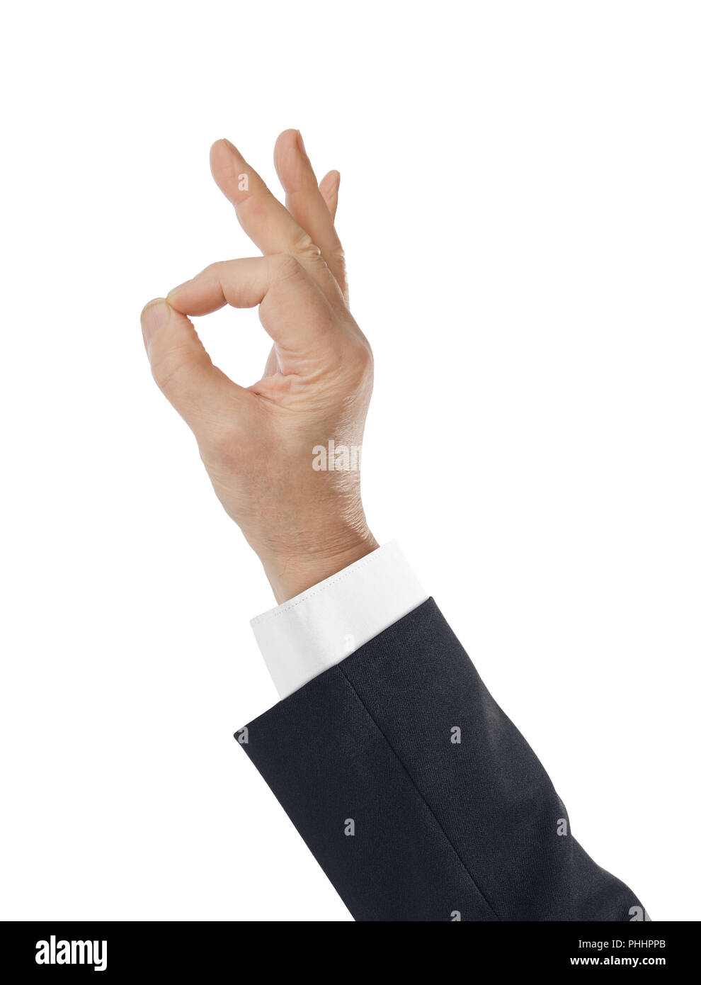 Hand OK sign Stock Photo - Alamy