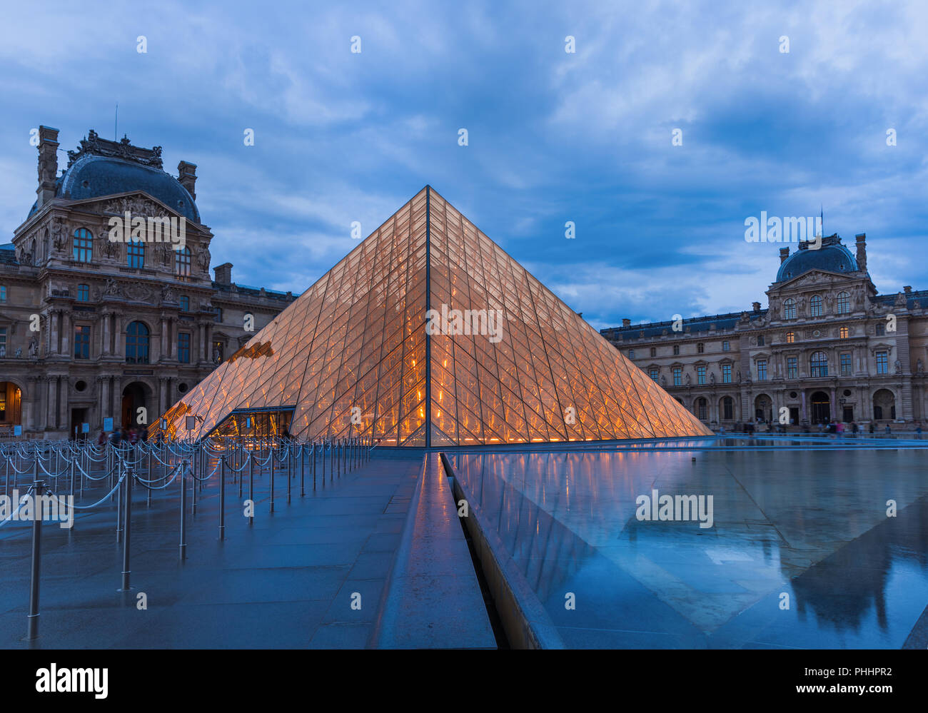 The Louvre Pyramid in Paris France Stock Photo - Alamy