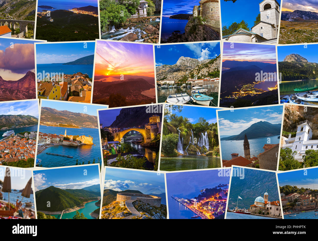 Stack of Montenegro travel images (my photos Stock Photo - Alamy