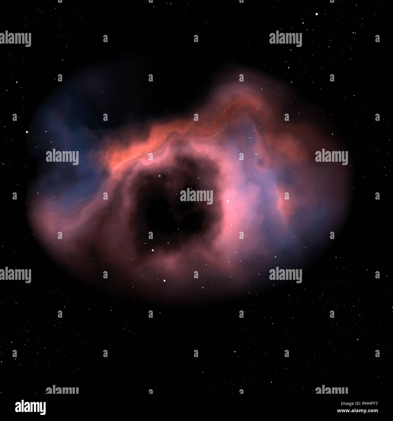 orange nebula in space Stock Photo - Alamy