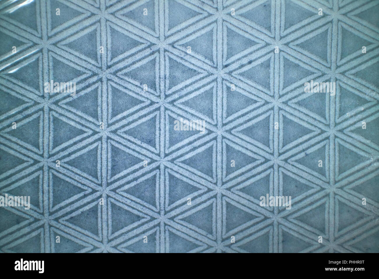 Decorative ceramic blue tile with figured pattern Stock Photo - Alamy