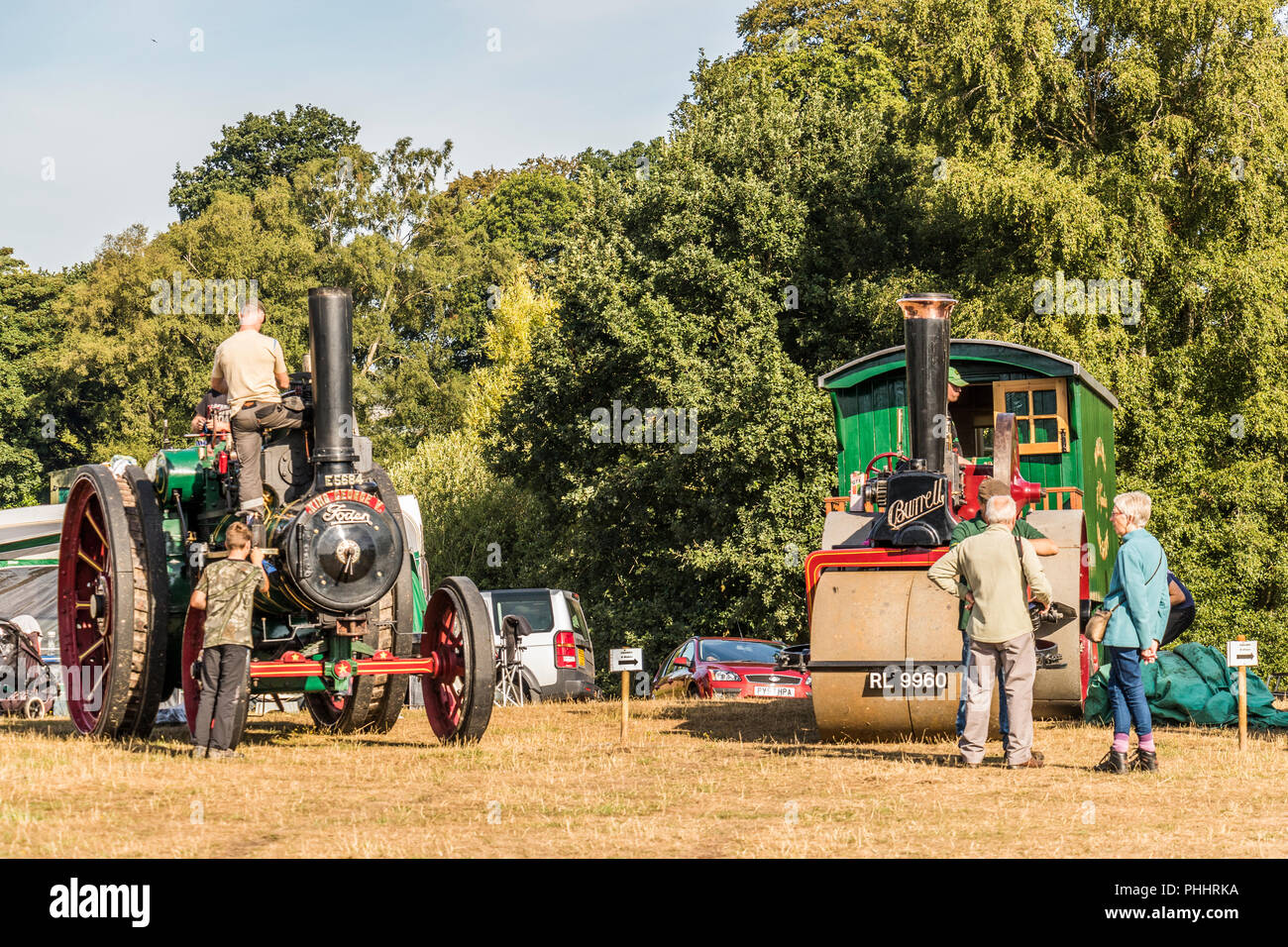 Traction engine rally at Astle Park Chelford Cheshire United Kingdom ...