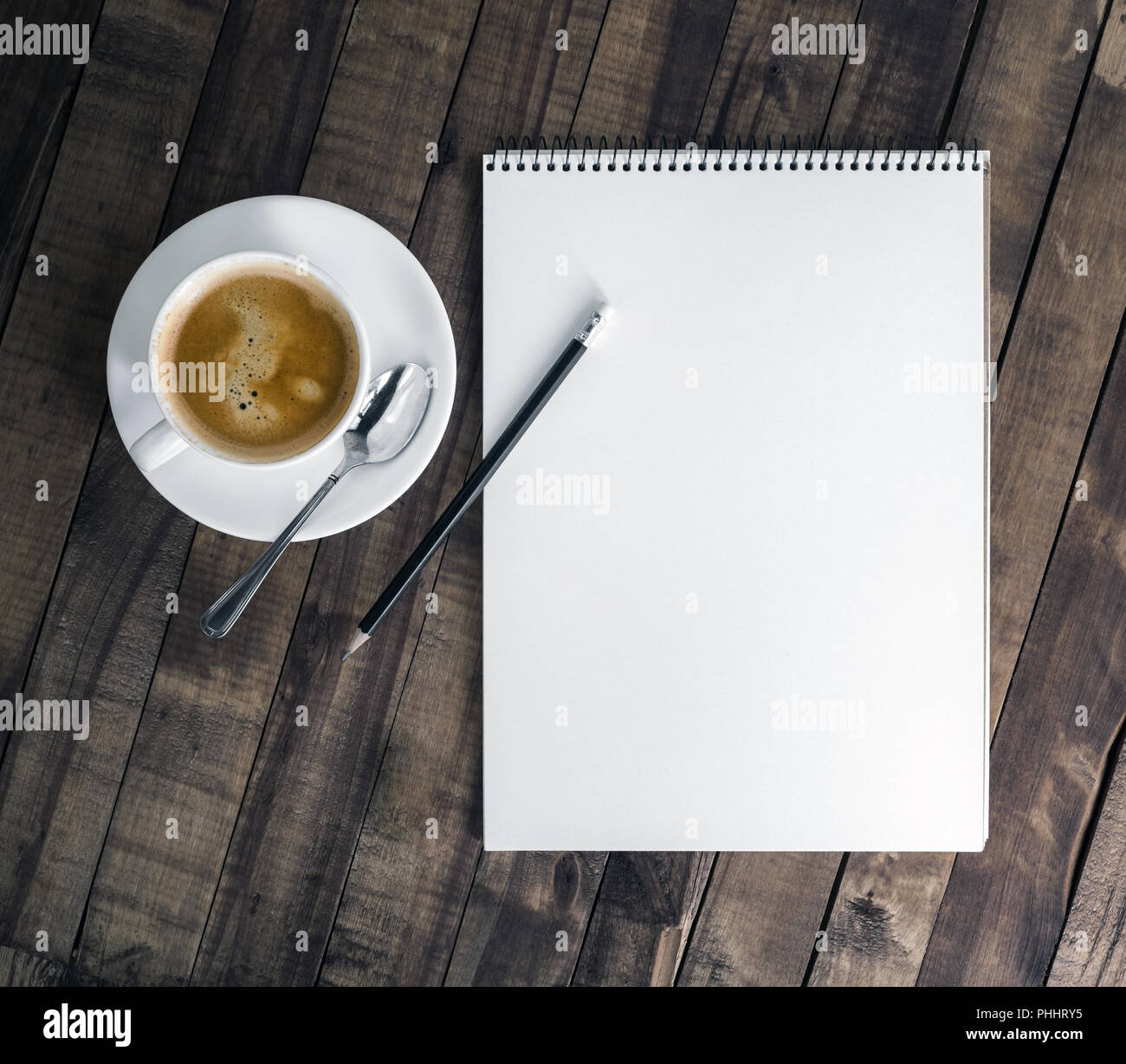 Notebook and coffee hi-res stock photography and images - Alamy