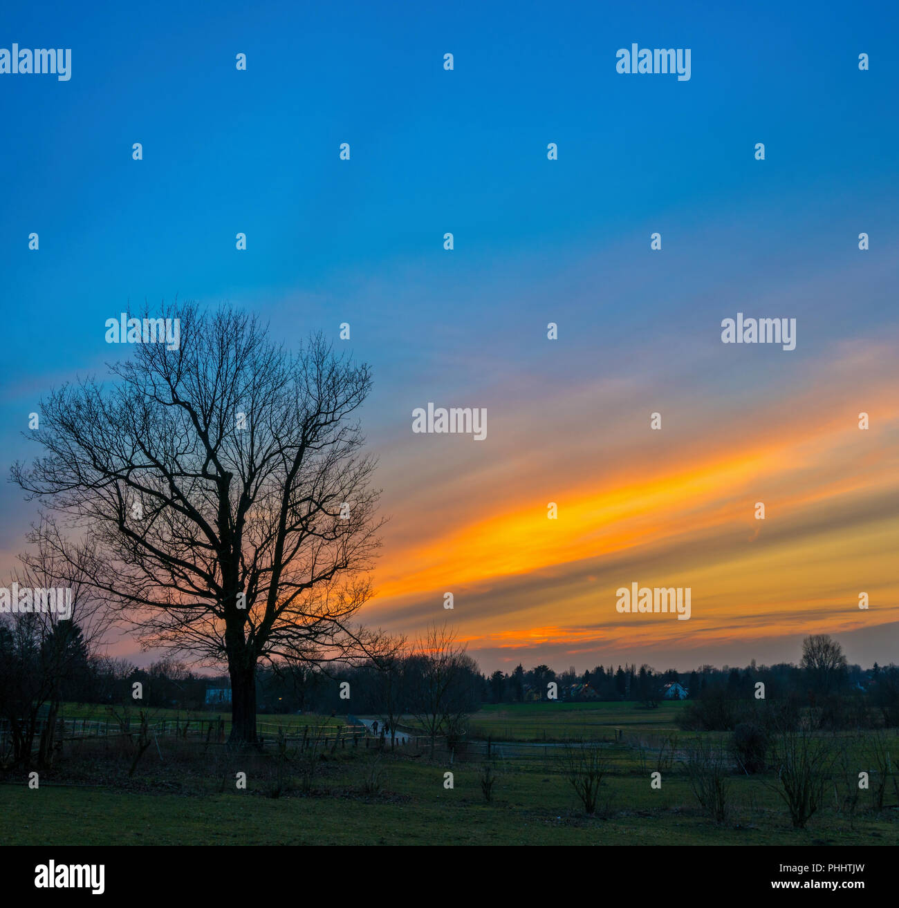 Sunset in nature hi-res stock photography and images - Alamy