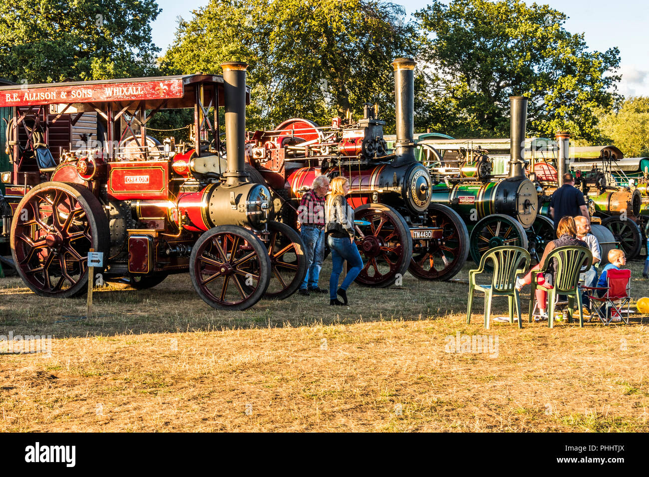 Traction engine rally at Astle Park Chelford Cheshire United Kingdom ...