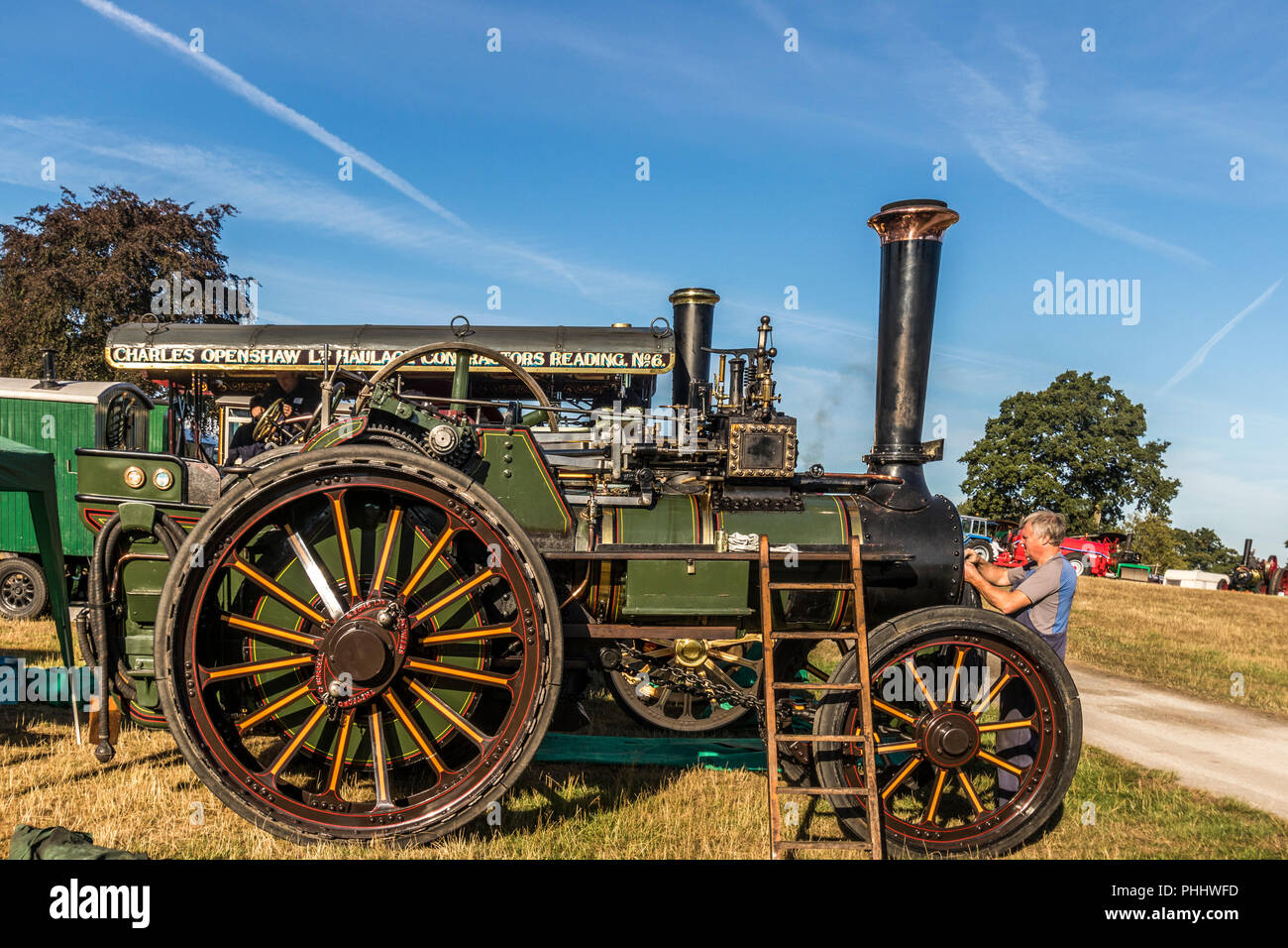 Traction engine rally at Astle Park Chelford Cheshire United Kingdom ...