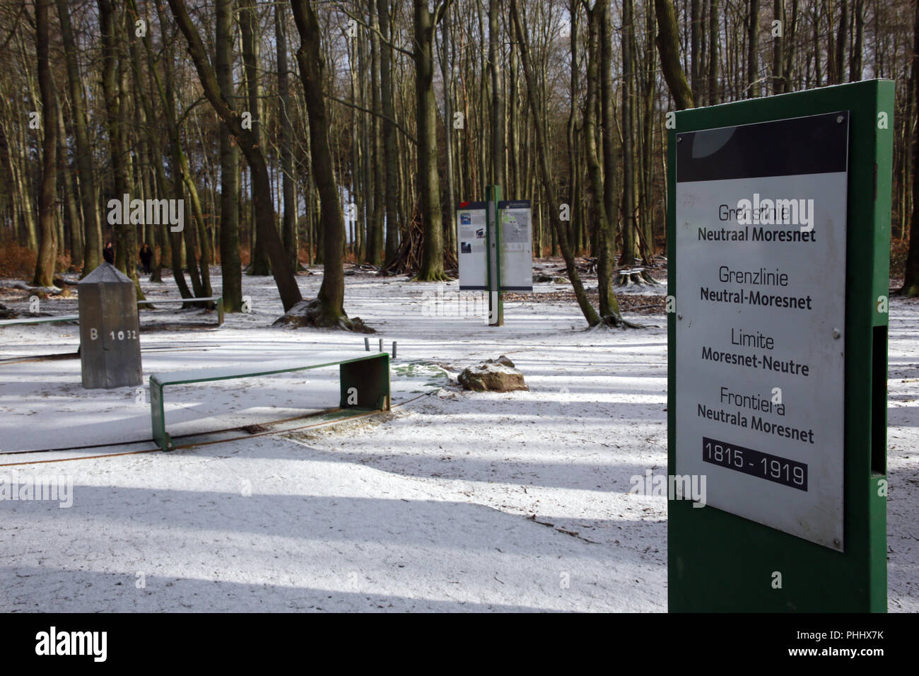 Landmark at border triangle Germany-Belgium-Netherlands Stock Photo - Alamy
