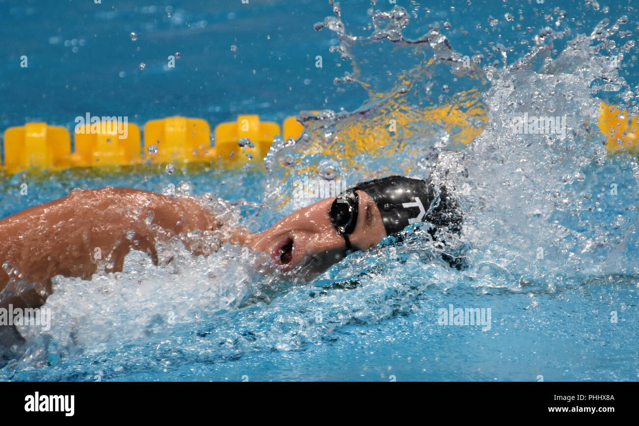 Budapest, Hungary - Jul 29, 2017. Competitive swimmer SMITH Leah (USA ...