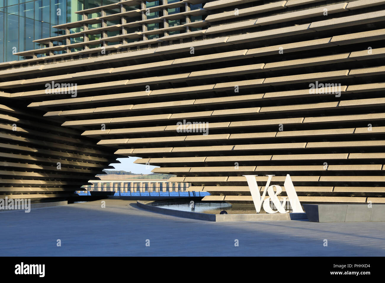 Kengo Kuma's new V&A Dundee, on the Riverside Esplanade as part of the ...