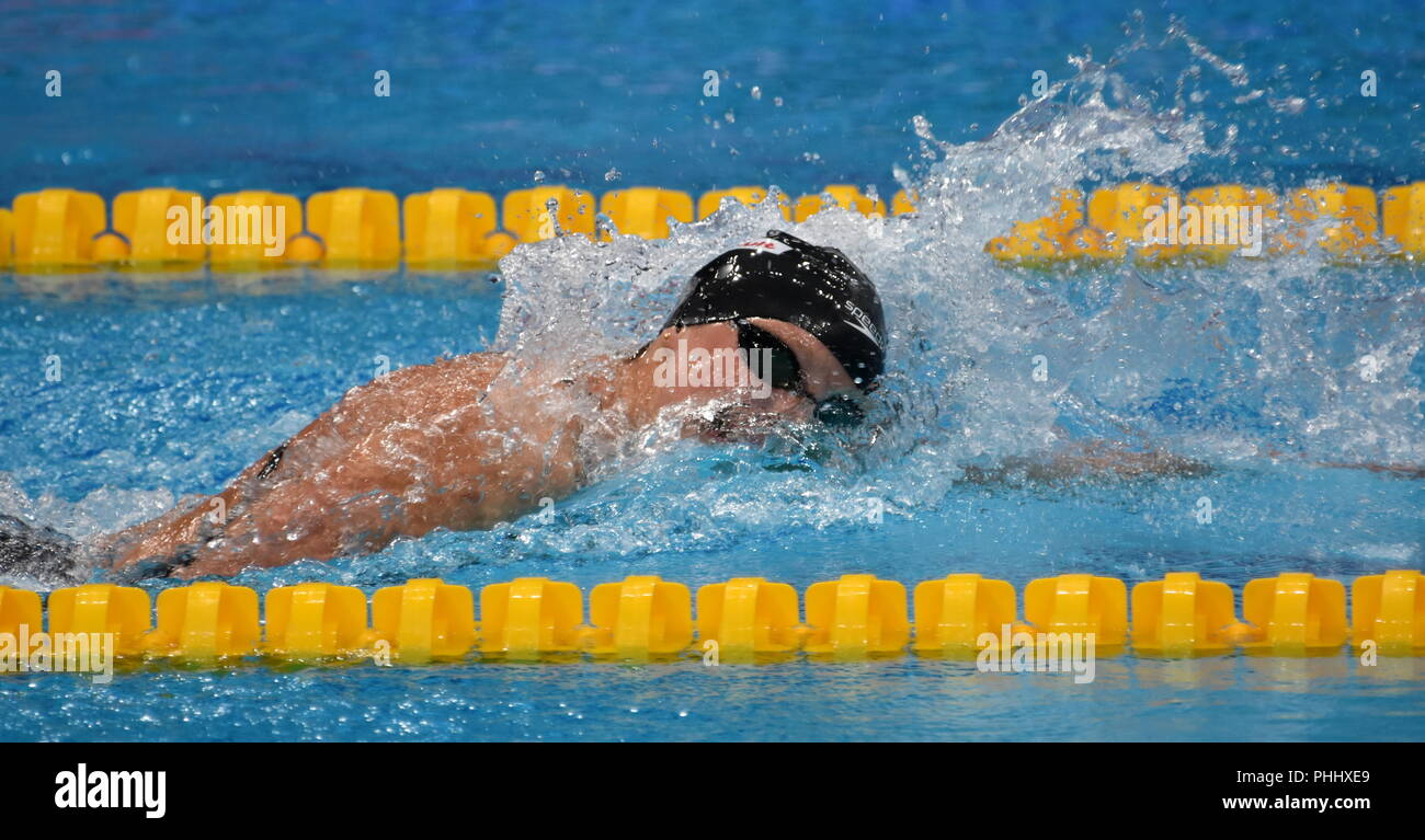 Budapest, Hungary - Jul 29, 2017. Competitive swimmer LEDECKY Katie ...